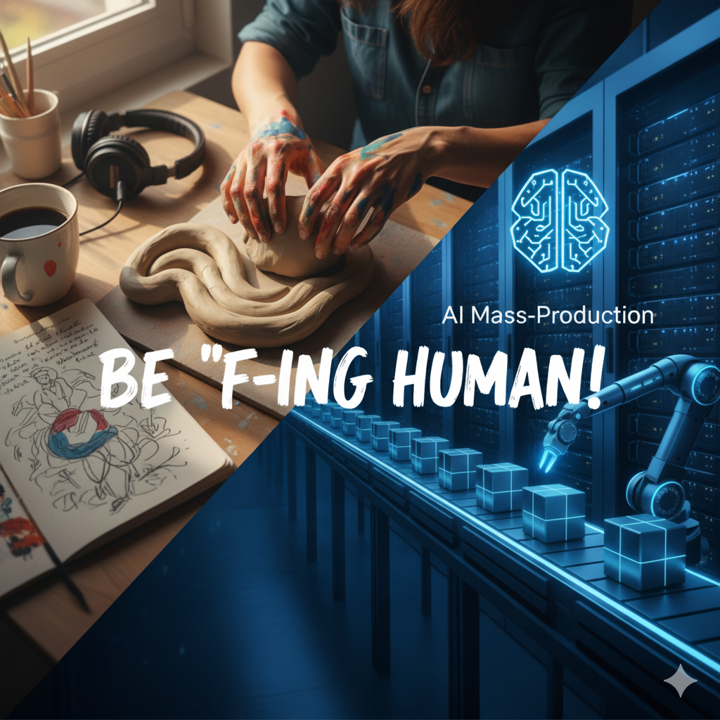 Be ‘f-ing human! – Design Doodles